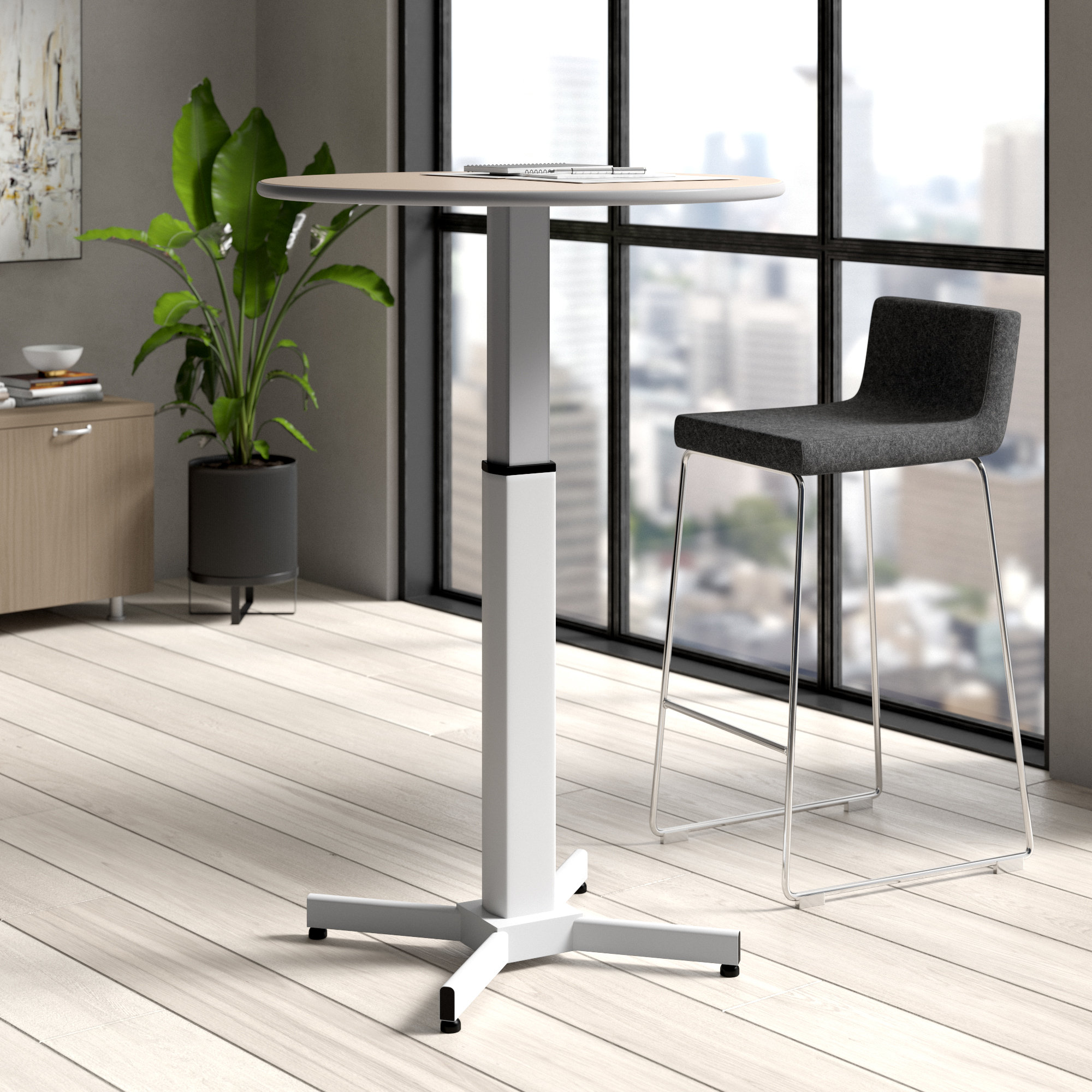 Symple Stuff West Oak Lane Oval Standing Desk & Reviews | Wayfair