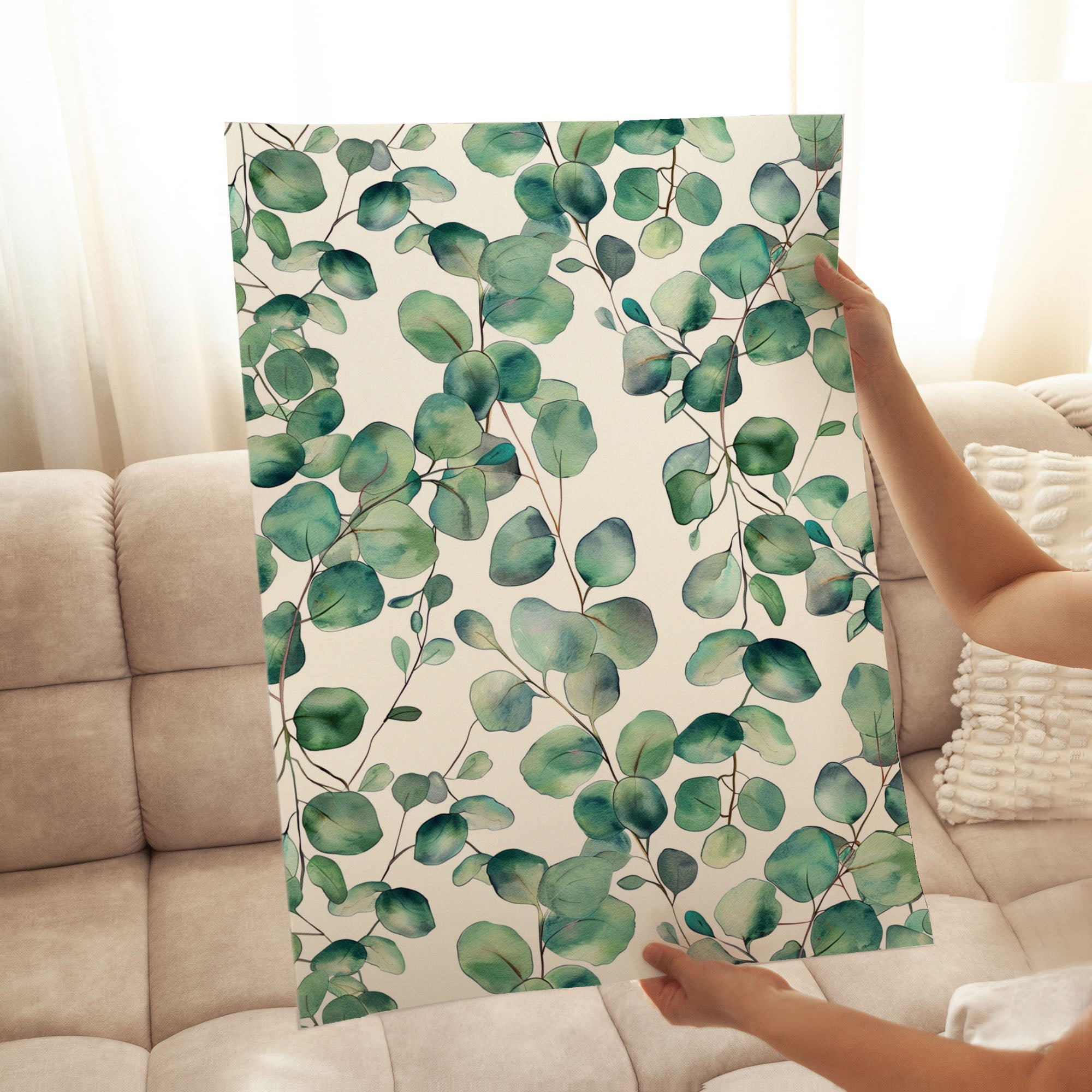 Winston Porter Botanical Eucalyptus Leaves I Cottage Unframed Art Print ...