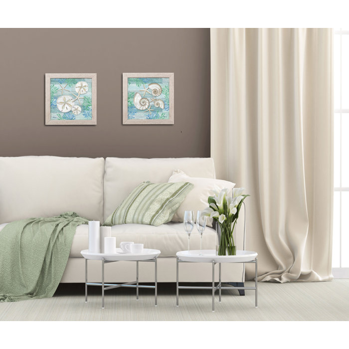 Highland Dunes " Watercolor Beach Décor Shell, Sand Dollar & Starfish ...