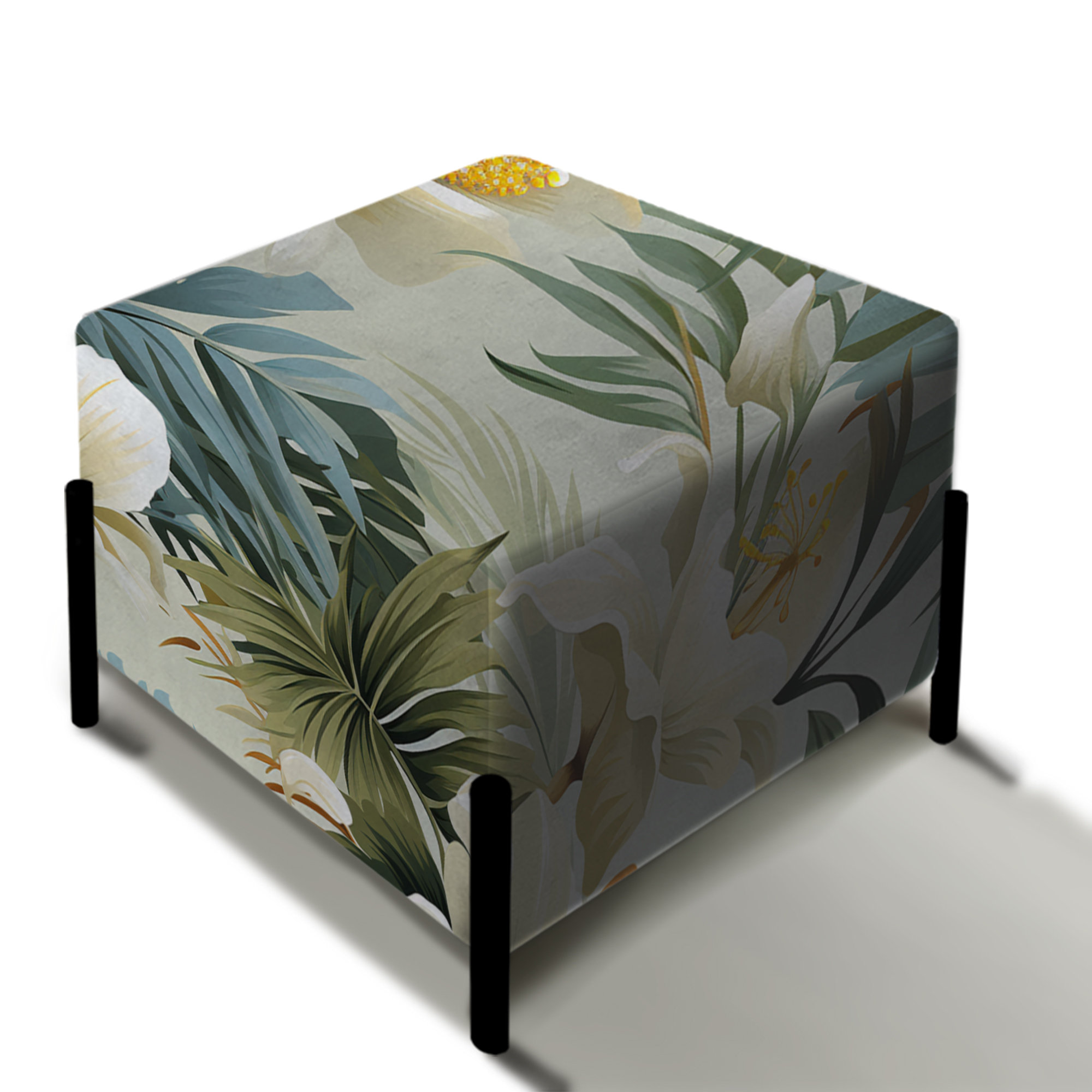 Design Art Natural Tranquility Tropical Pattern - Tropical Square ...