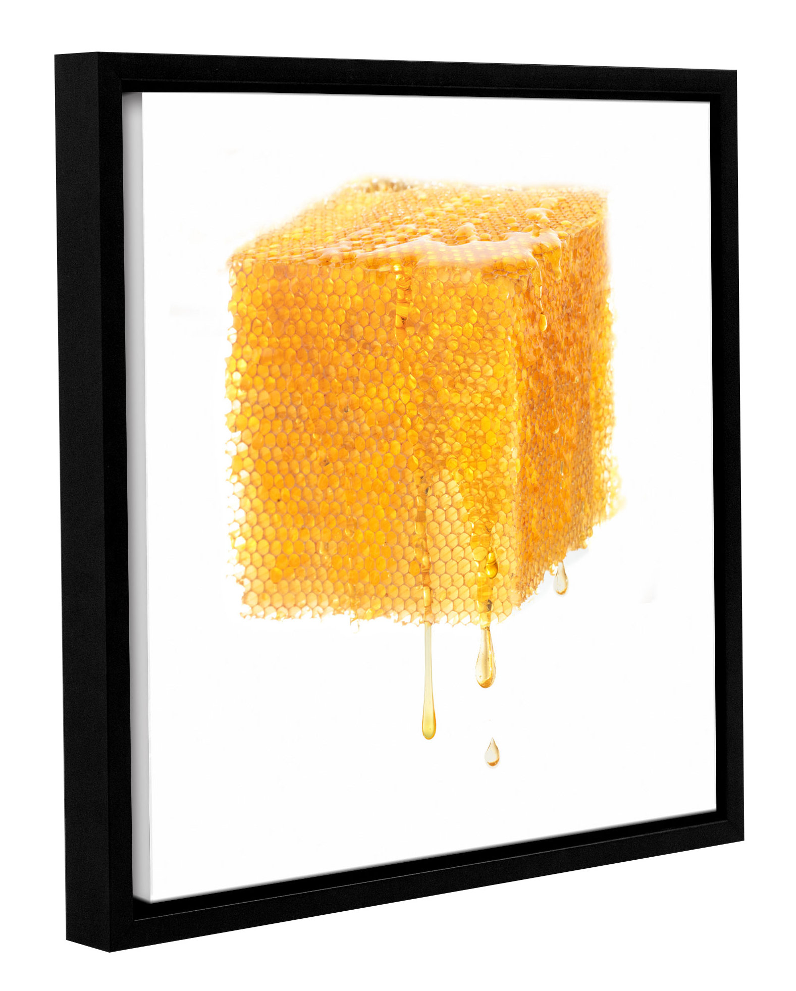 Ivy Bronx Bees Work Objectified - Floater Frame Print on Canvas ...