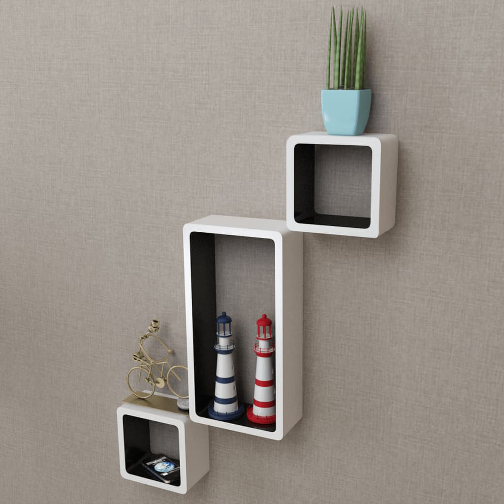 East Urban Home Cubicle Shelves Display Floating Cube Shelves for Book ...