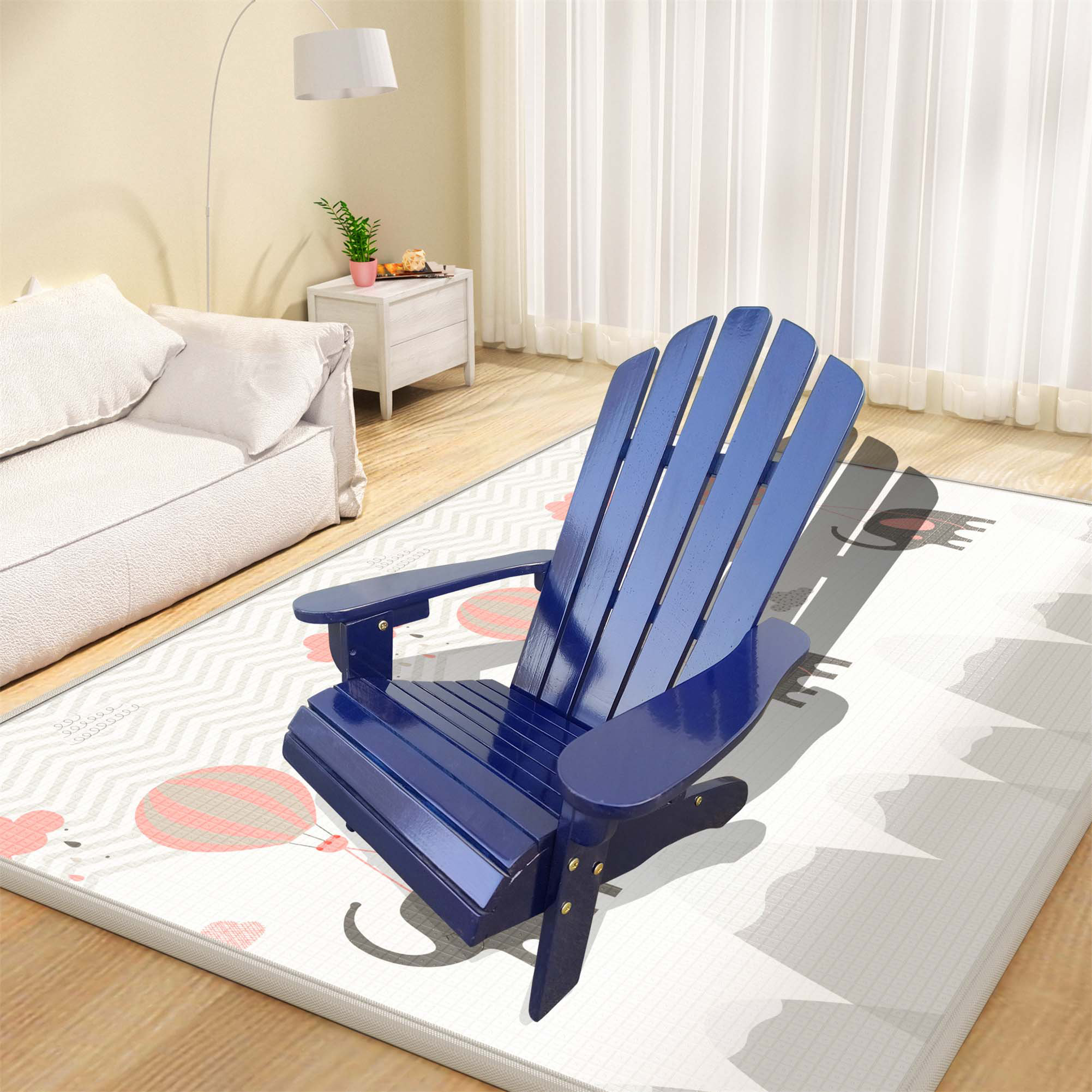 Highland Dunes Outdoor Or Indoor Wood Children Adirondack Chair | Wayfair