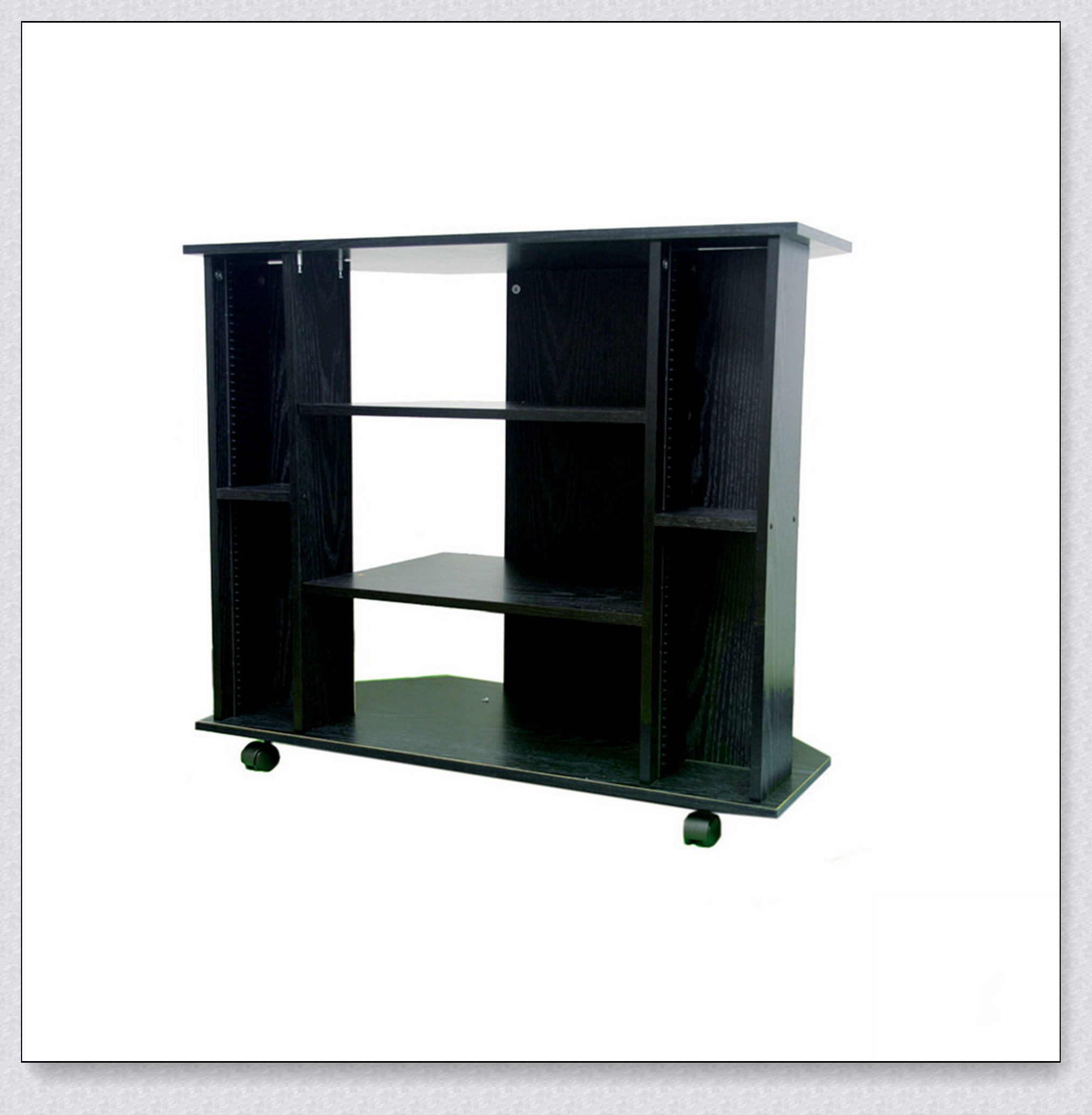 Latitude Run® 35" x 30" Wooden TV Stand, finish Stable support, multi ...