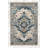 Hokku Designs Vintage Blue Patterned Woven Base Machine Washable Rug ...
