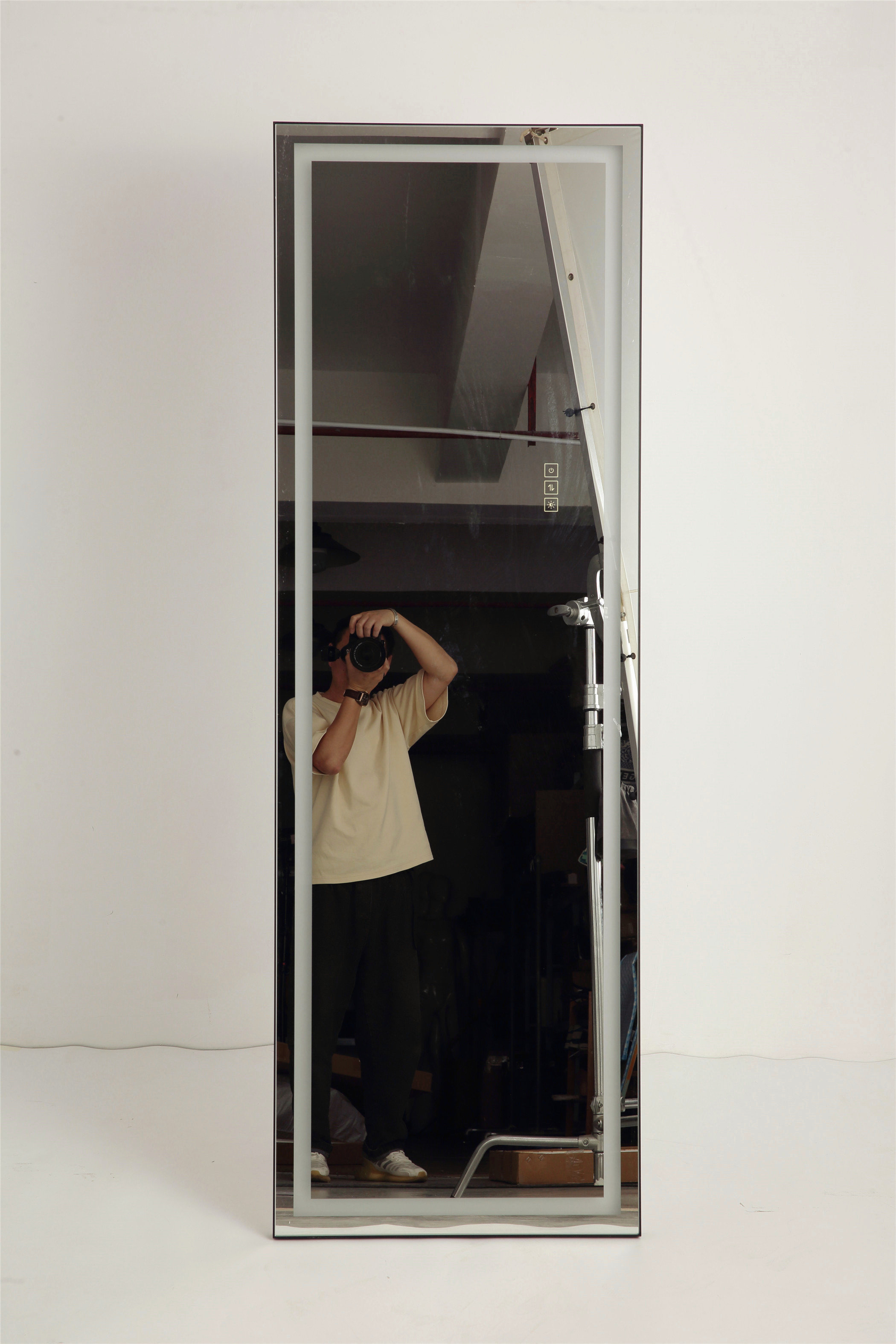 Brayden Studio® LED Mirror Full Length Mirror with Lights Wide Standing ...