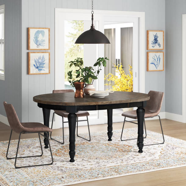 Laurel Foundry Modern Farmhouse Hebden 7- Piece Pine Solid Wood Dining ...