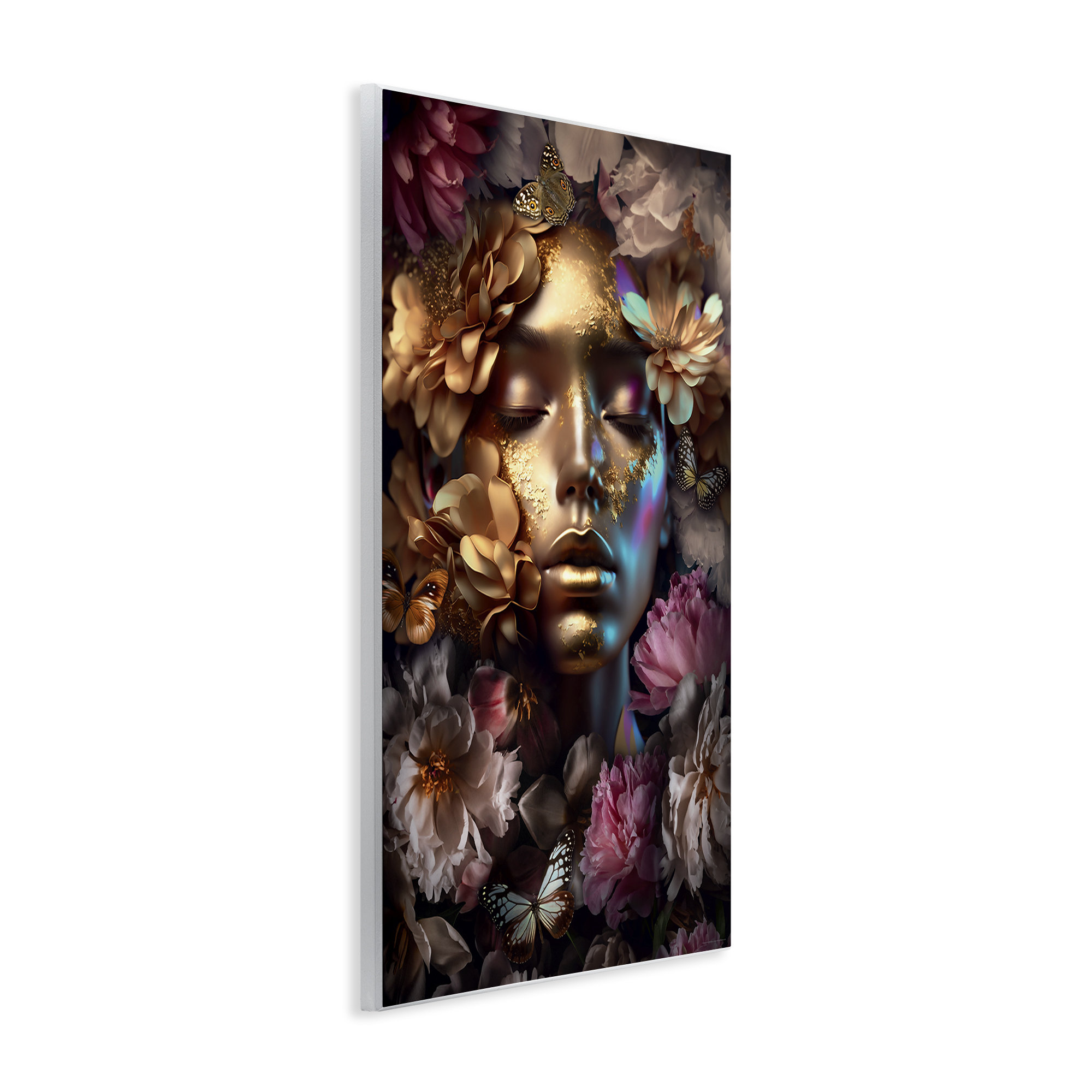 House of Hampton® Lavish Floral Face Wall Plaque Art by Reinders | Wayfair
