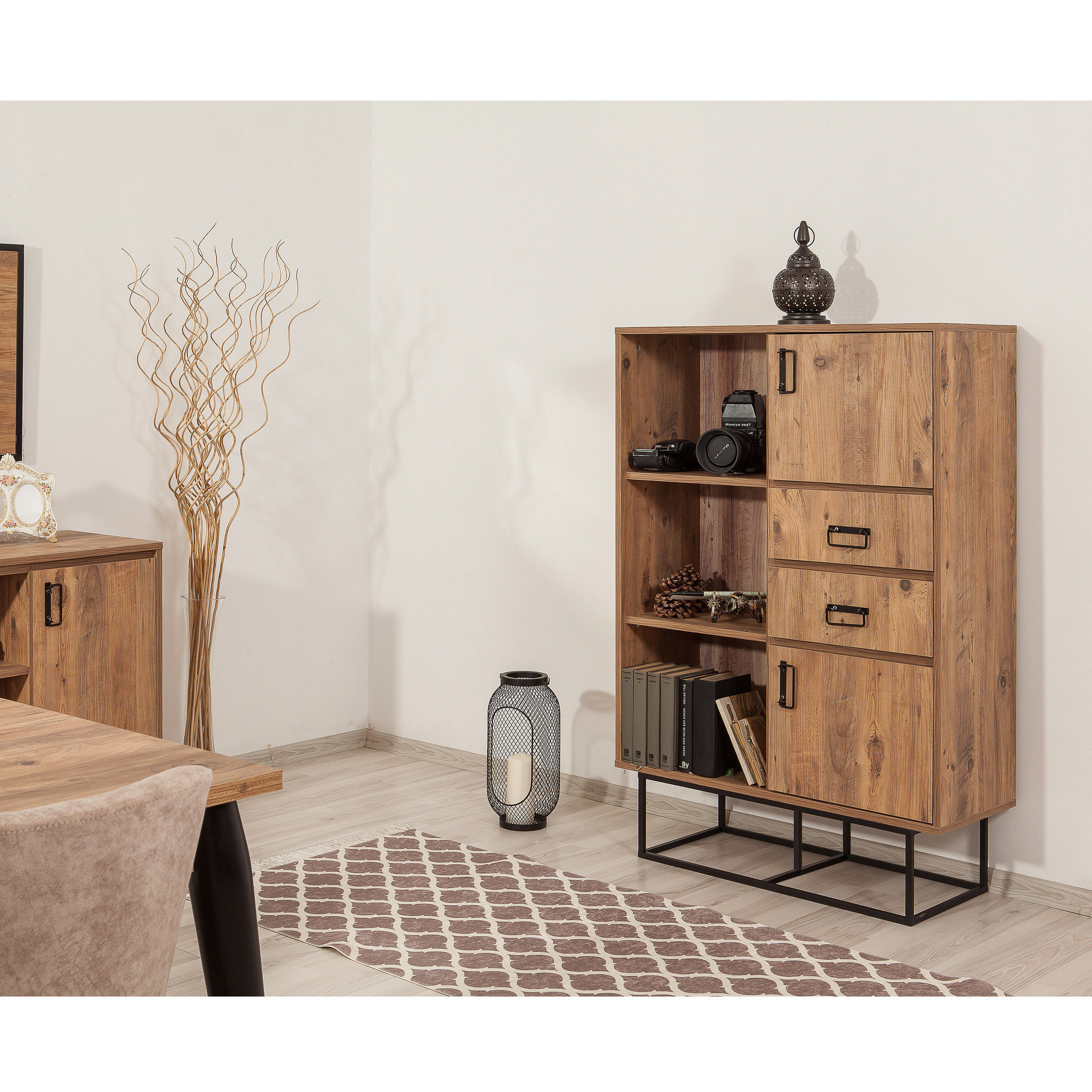 East Urban Home Jaggers 53.94" H x 36.61" W Standard Bookcase | Wayfair