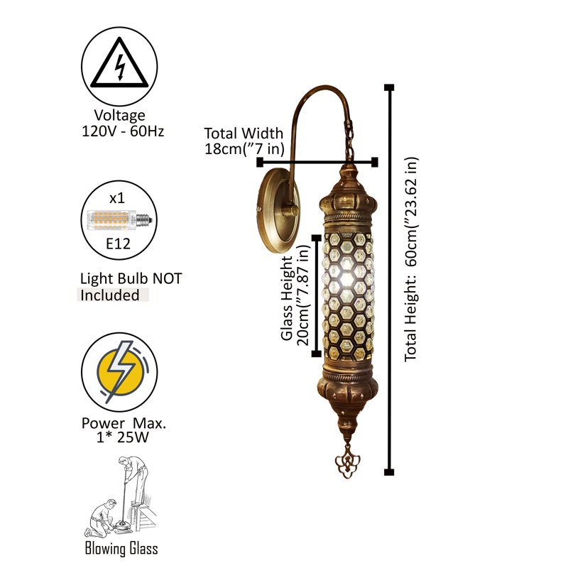 Bungalow Rose Rodre Plug-in Armed Sconce | Wayfair