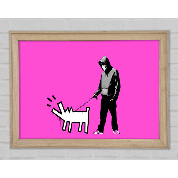 Happy Larry Hoodie With Snapper Pink Framed Print | Wayfair.co.uk