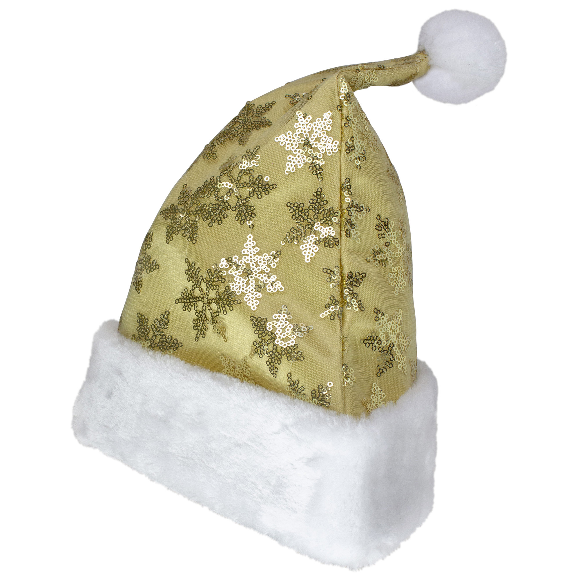 The Holiday Aisle® Snowflake Christmas Santa Hat Costume Accessory ...