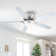 Vaczon 52" 5 - Blade Modern Flush Mount Ceiling Fan with Light Kit and ...