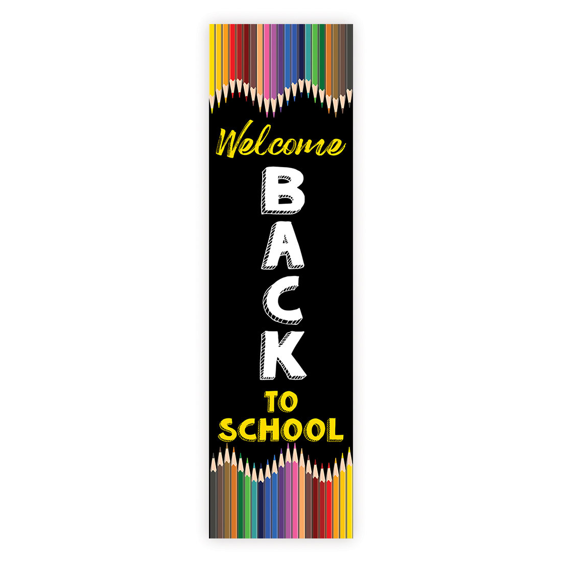 Koyal Wholesale 13X48 Welcome Back To School Banner Colored Pencils ...