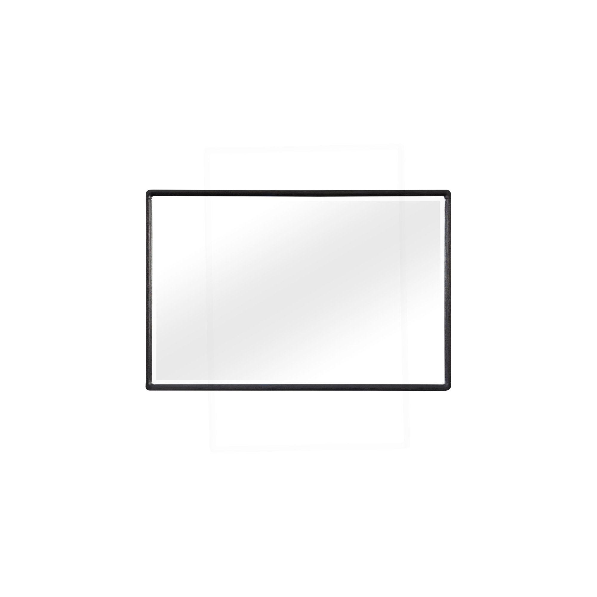 Latitude Run® Rectangle Wood Mirror With Beveled Glass And Peppercorn ...