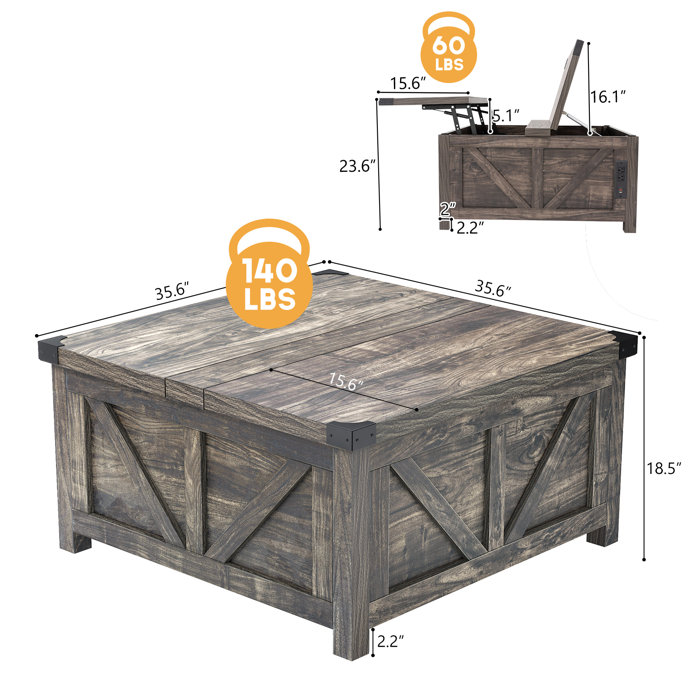 Gracie Oaks Vardell Coffee Table & Reviews | Wayfair