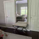 Birch Lane™ Pippa 36" Metal Upholstered Backless Campaign Bench with ...