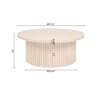 George Oliver Nechama Fluted Low Profile Coffee Table & Reviews | Wayfair