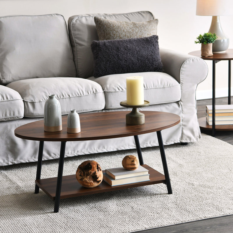 Trent Austin Design Gateshead Jamestown Oval Coffee Table with Storage ...