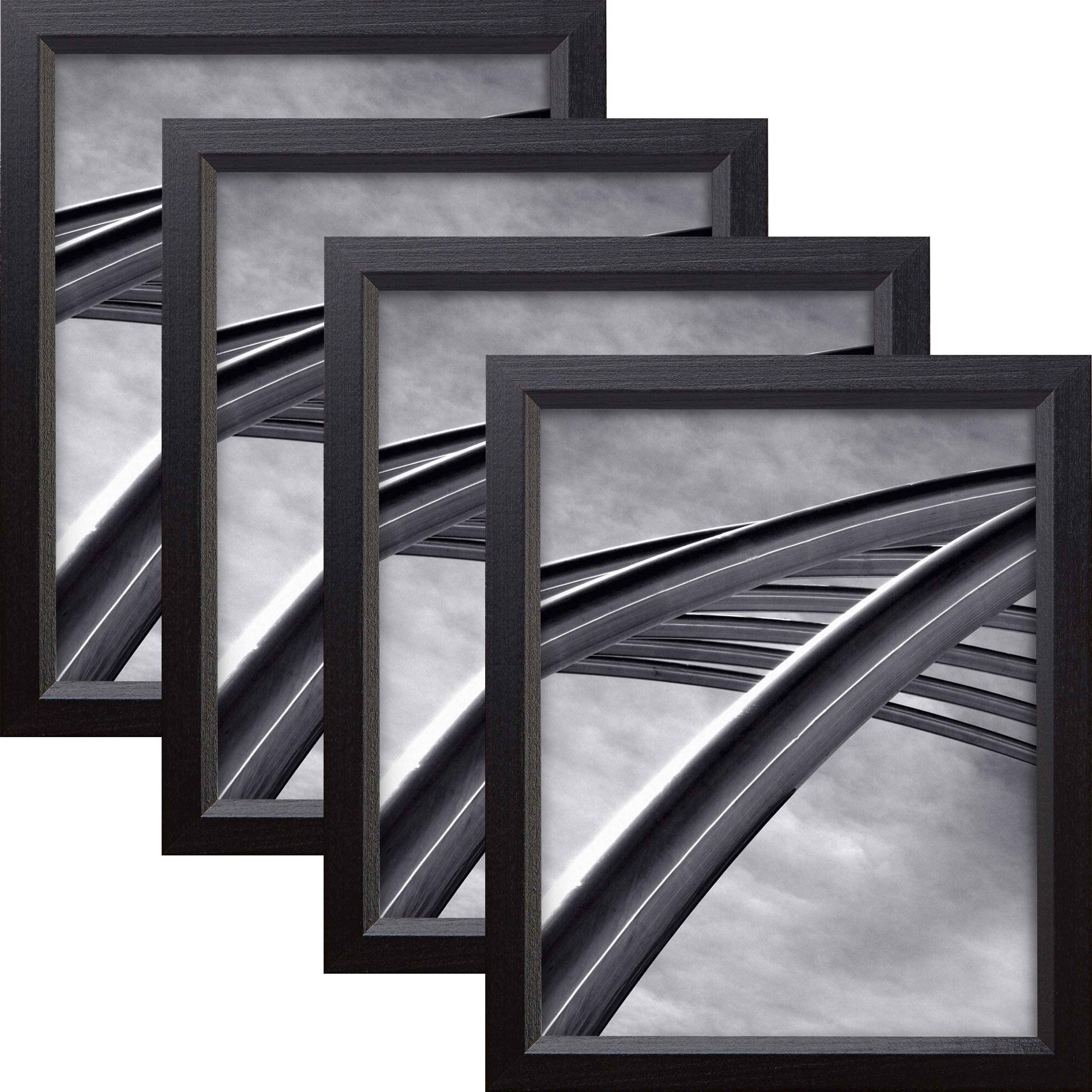 Latitude Run® Delasha Ebony Hardwood Picture Frames | Wayfair