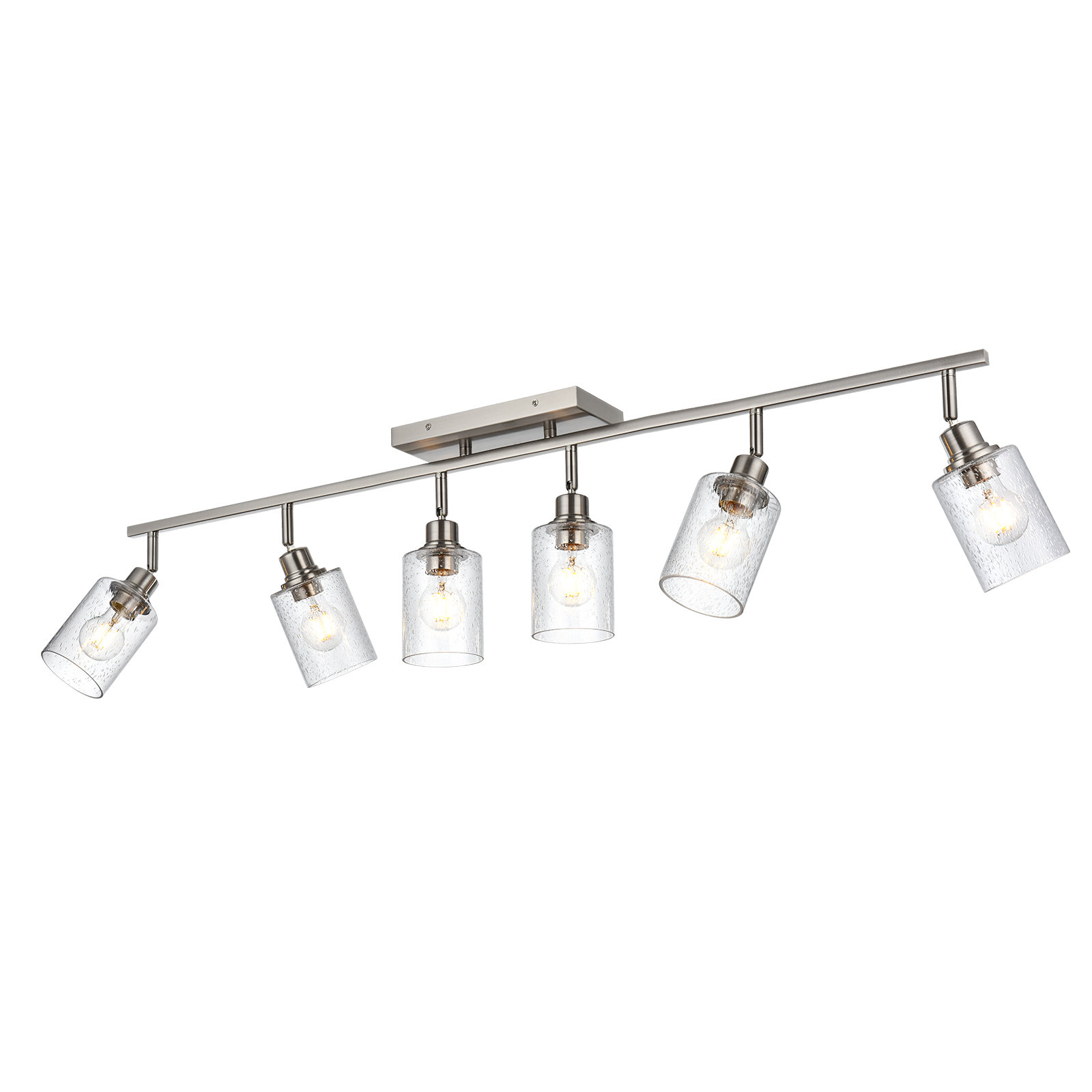 Breakwater Bay Modern Complete Track Lighting Kits 6 Lights Brushed ...