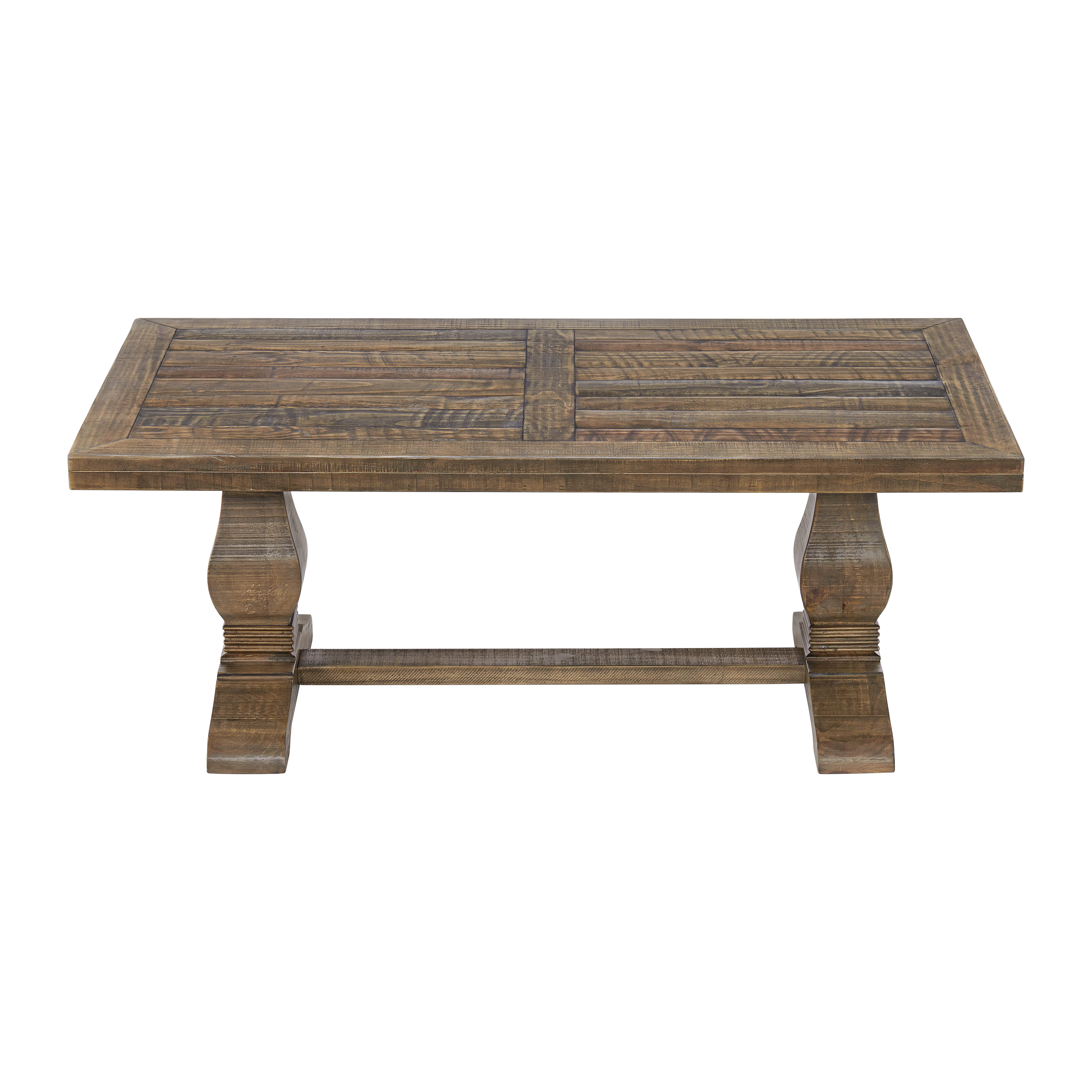 The Twillery Co. Table basse à piédestal en bois massif Sarcoline et ...