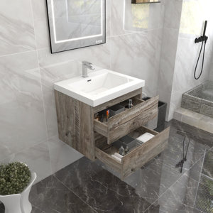 Millwood Pines Texola 24'' Single Bathroom Vanity with Top | Wayfair