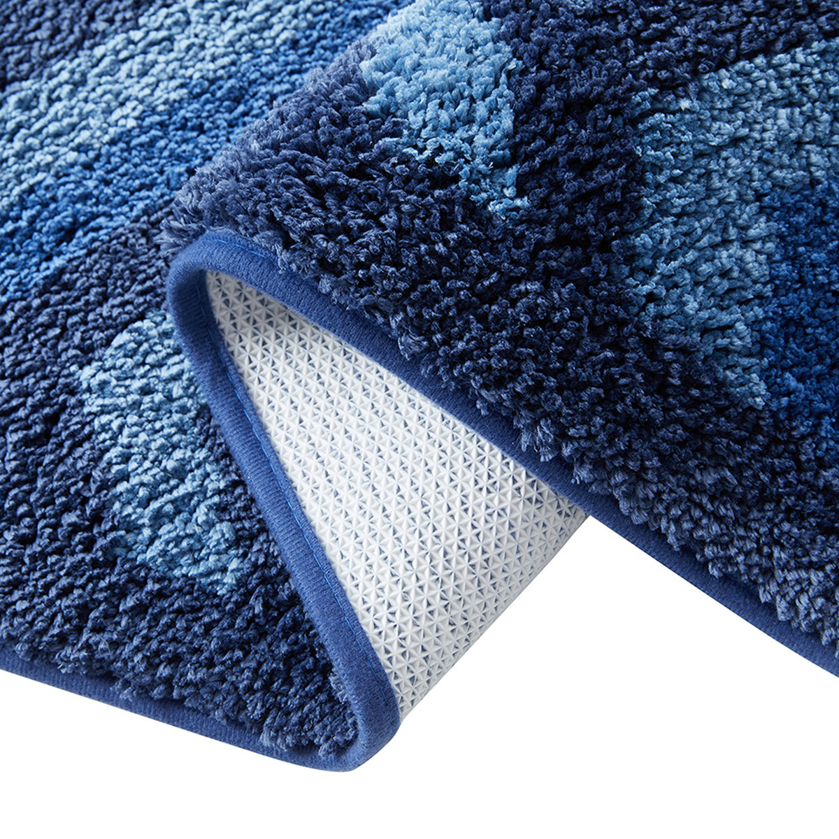 Clara Clark Ultra Soft Non-Slip 3 Piece Shaggy Chevron Bath Rug Set ...