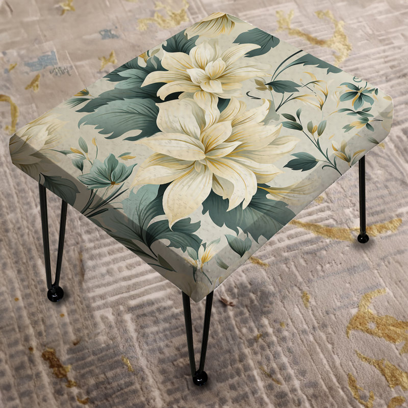 Design Art Contemporary Motifs Victorian Pattern - Floral Rectangle ...