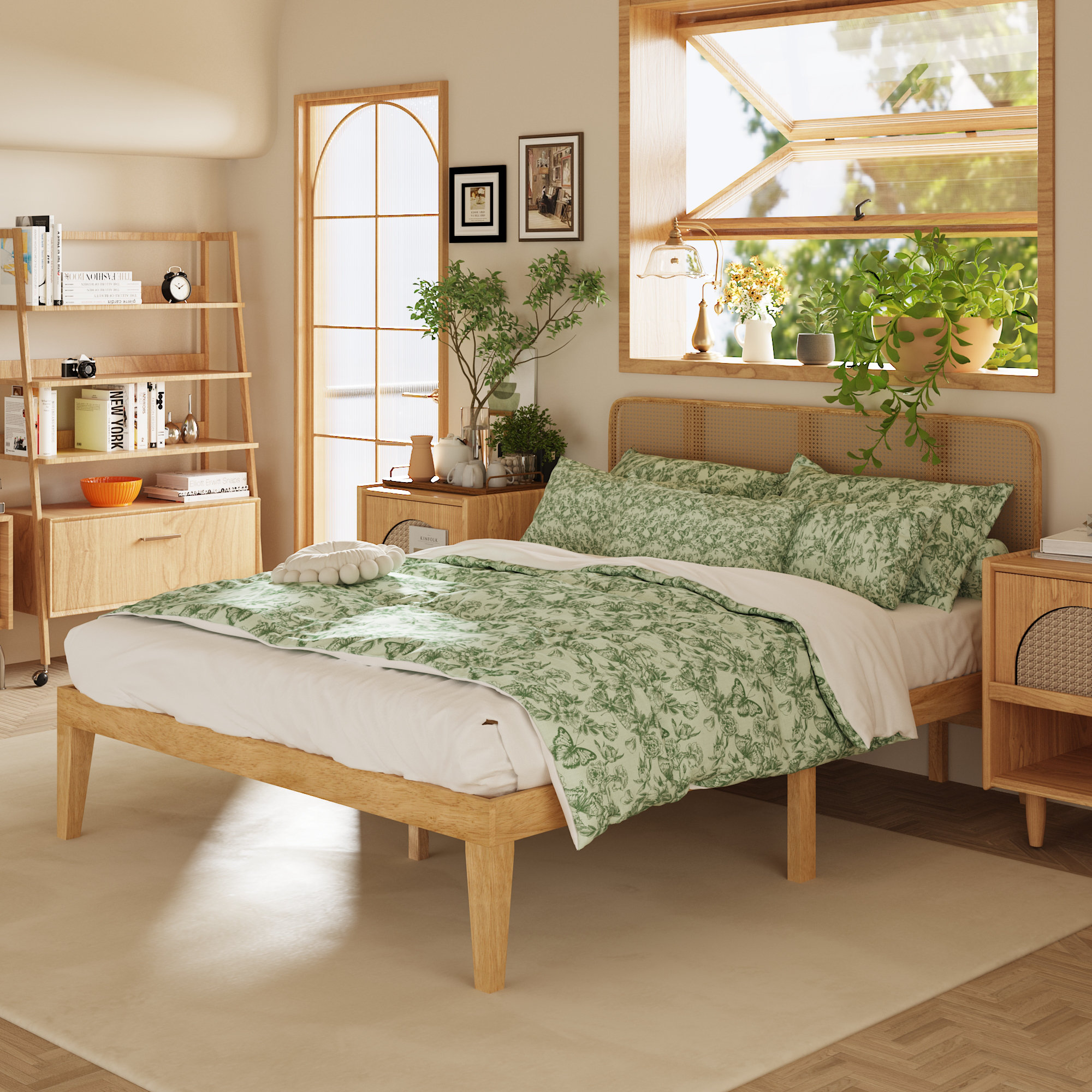 Bay Isle Home™ Low Profile Platform Bed With Rustic Style - Wayfair Canada