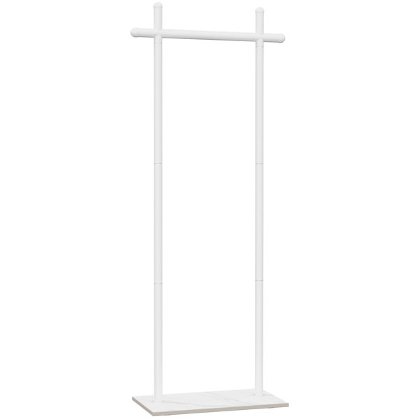 Latitude Run® Coat Rack Freestanding With Natural Rock Base | Wayfair