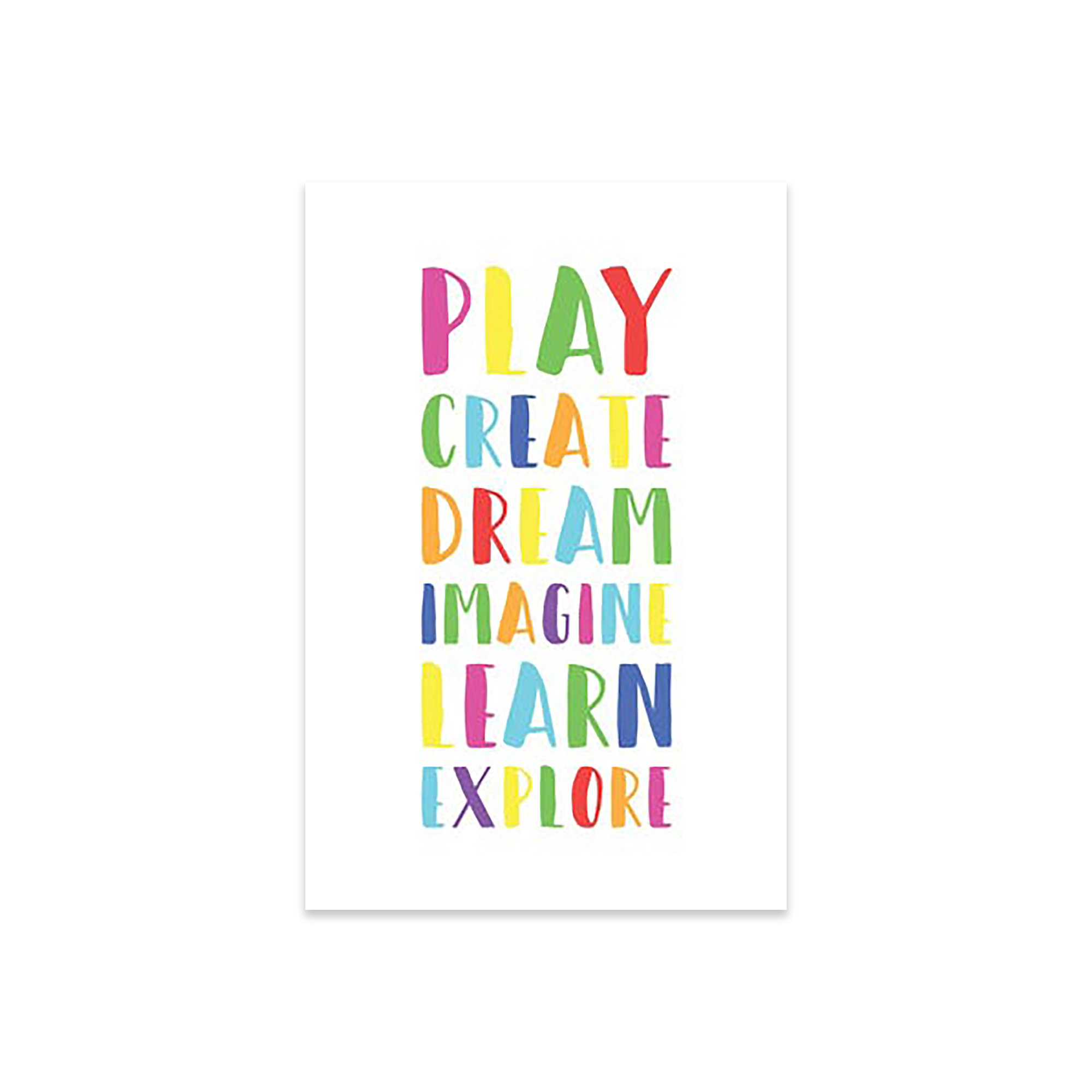 Trinx Bright Play Create Learn Print On Acrylic Glass - Wayfair Canada