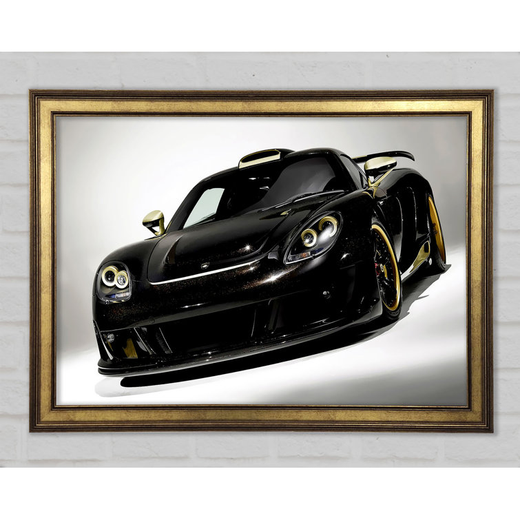 Ebern Designs Lamborghini Black Gold - Single Picture Frame Art Prints ...