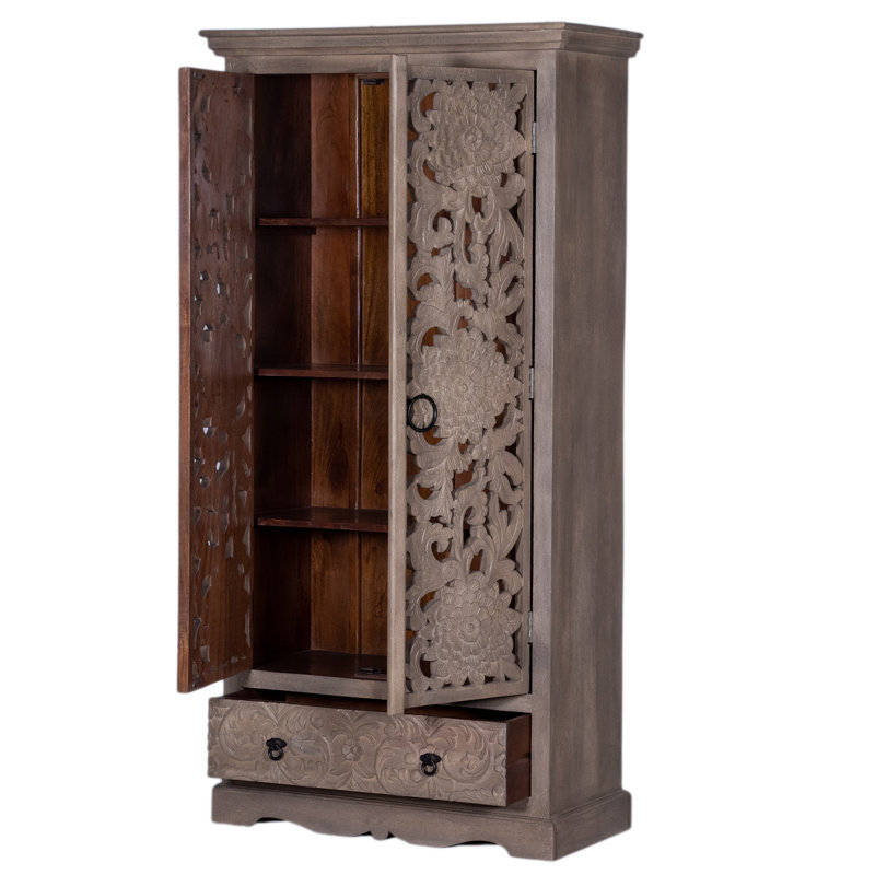 Bungalow Rose Replogle Solid Wood Armoire & Reviews | Wayfair