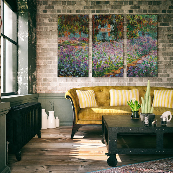 Lark Manor™ "Irises in Garden" Multi-Piece Painting Print by Claude ...