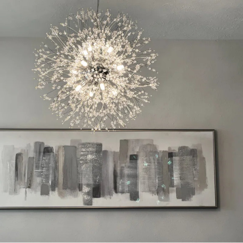 Mack & Milo™ Torain 12-Light Dimmable Sputnik Sphere Chandelier ...