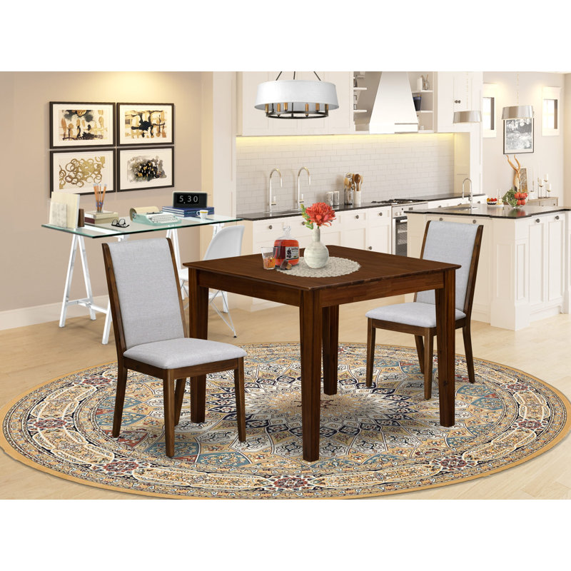 Red Barrel Studio® 3-Pc Dining Room Set Consist of a Square Table and 2 ...