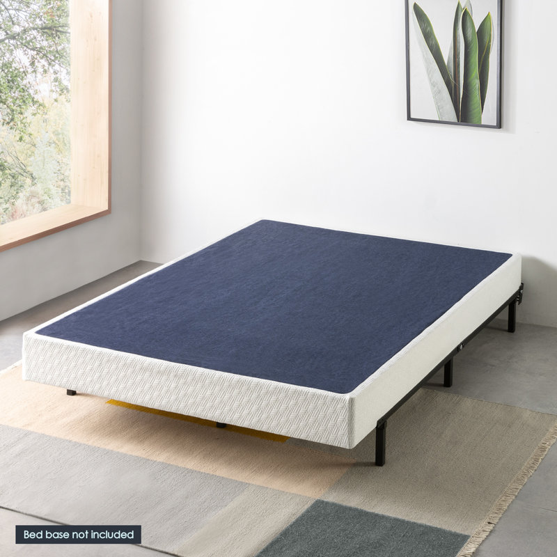 Alwyn Home Nikias Metal Box Spring with Wood Slats & Reviews | Wayfair