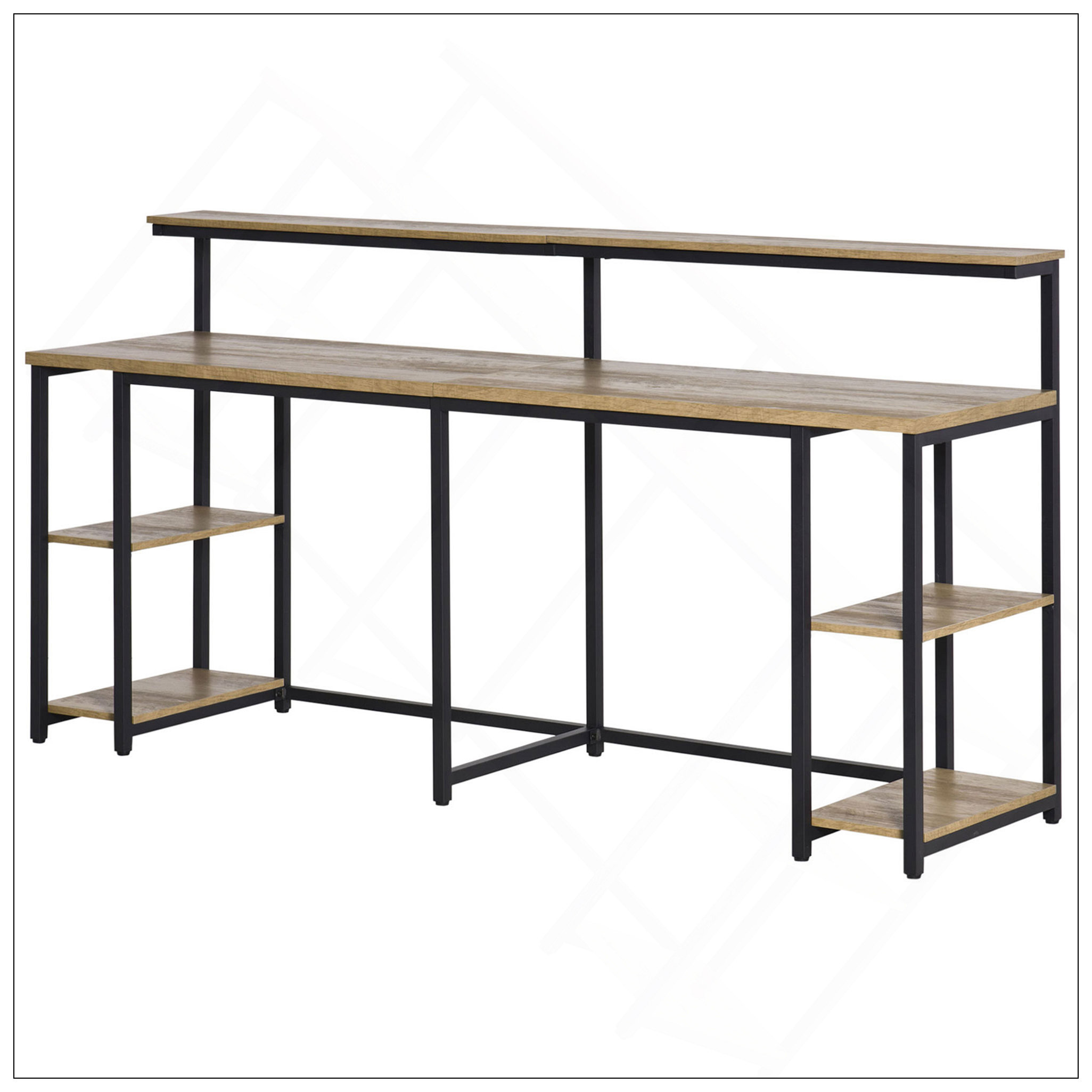 17 Stories Versatile Double Computer Desk For Two, Enhancing Work ...