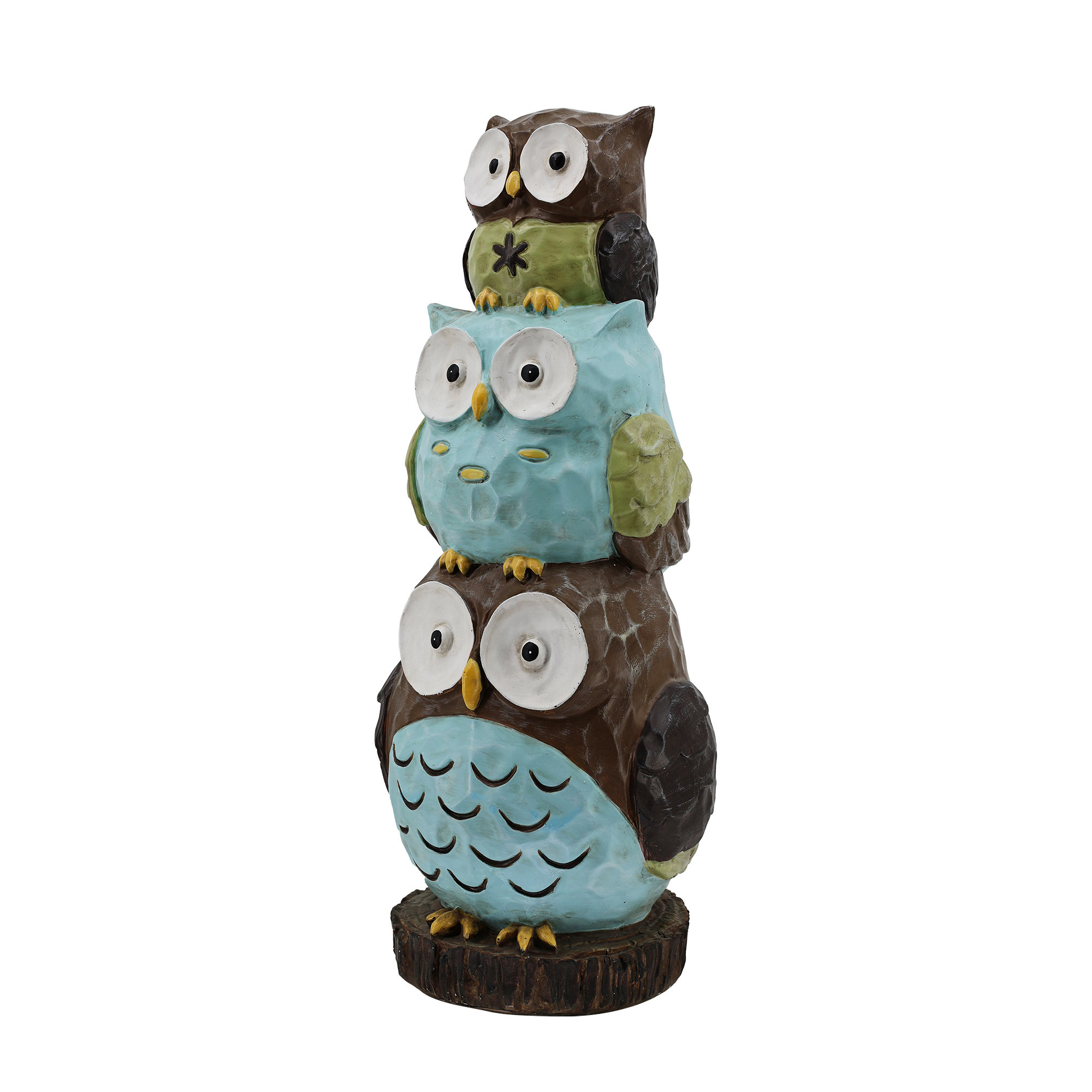 Hi-Line Gift Ltd. Stacking Owls Garden Statue & Reviews | Wayfair