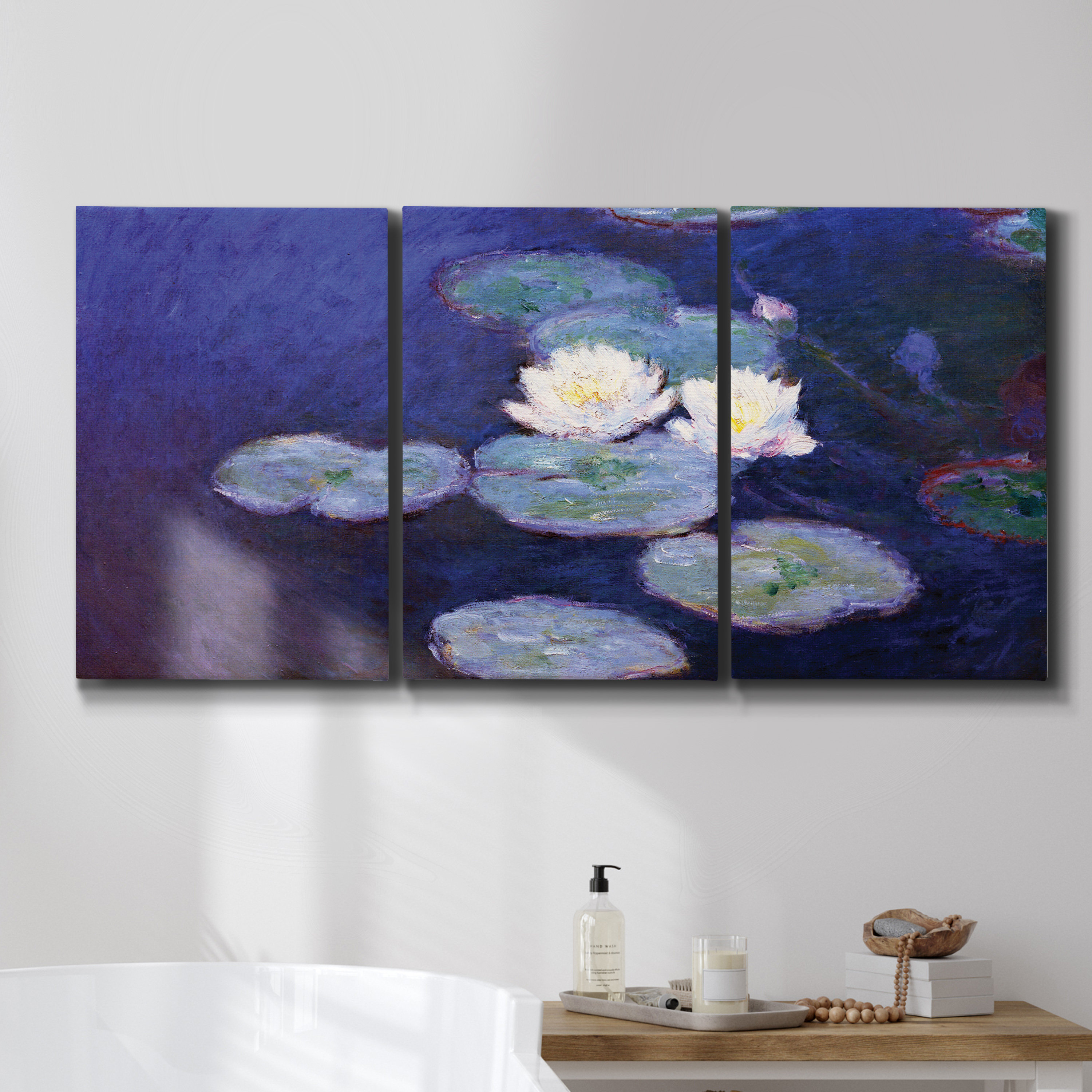 Wildon Home® Still Evening Waters Framed On Canvas 3 Pieces Set ...