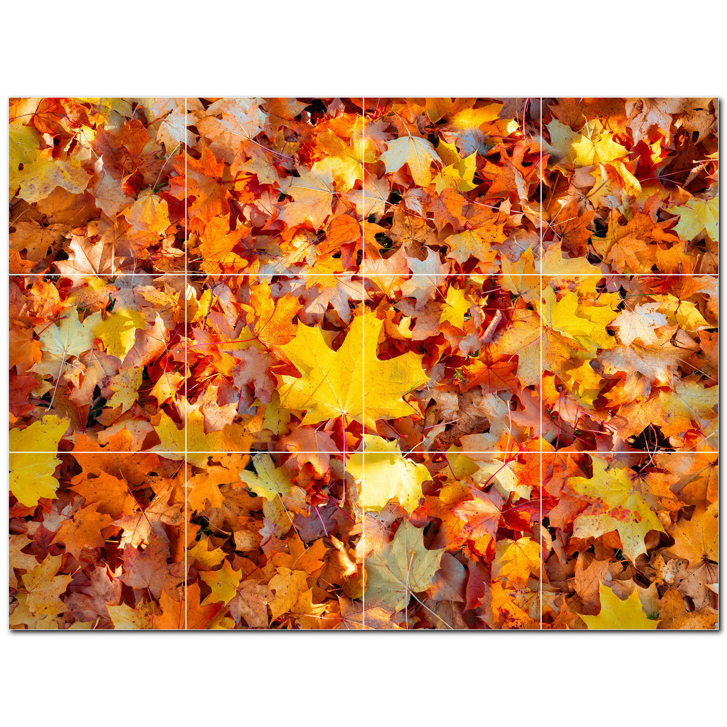 Picture-Tiles.com 32" x 24" Ceramic Autumn Photo Decorative Mural Tile ...