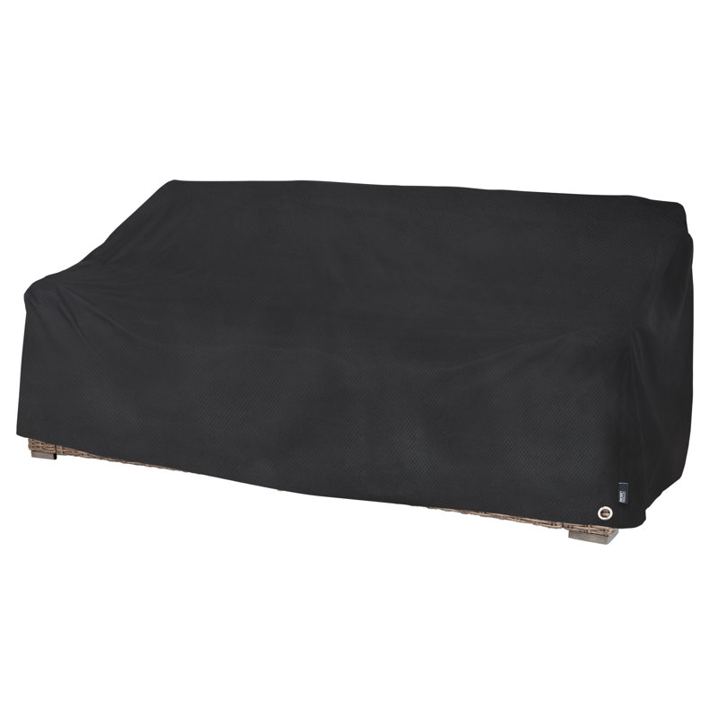Modern Leisure Black Diamond Patio Loveseat Cover, Waterproof, 82.5"L x ...