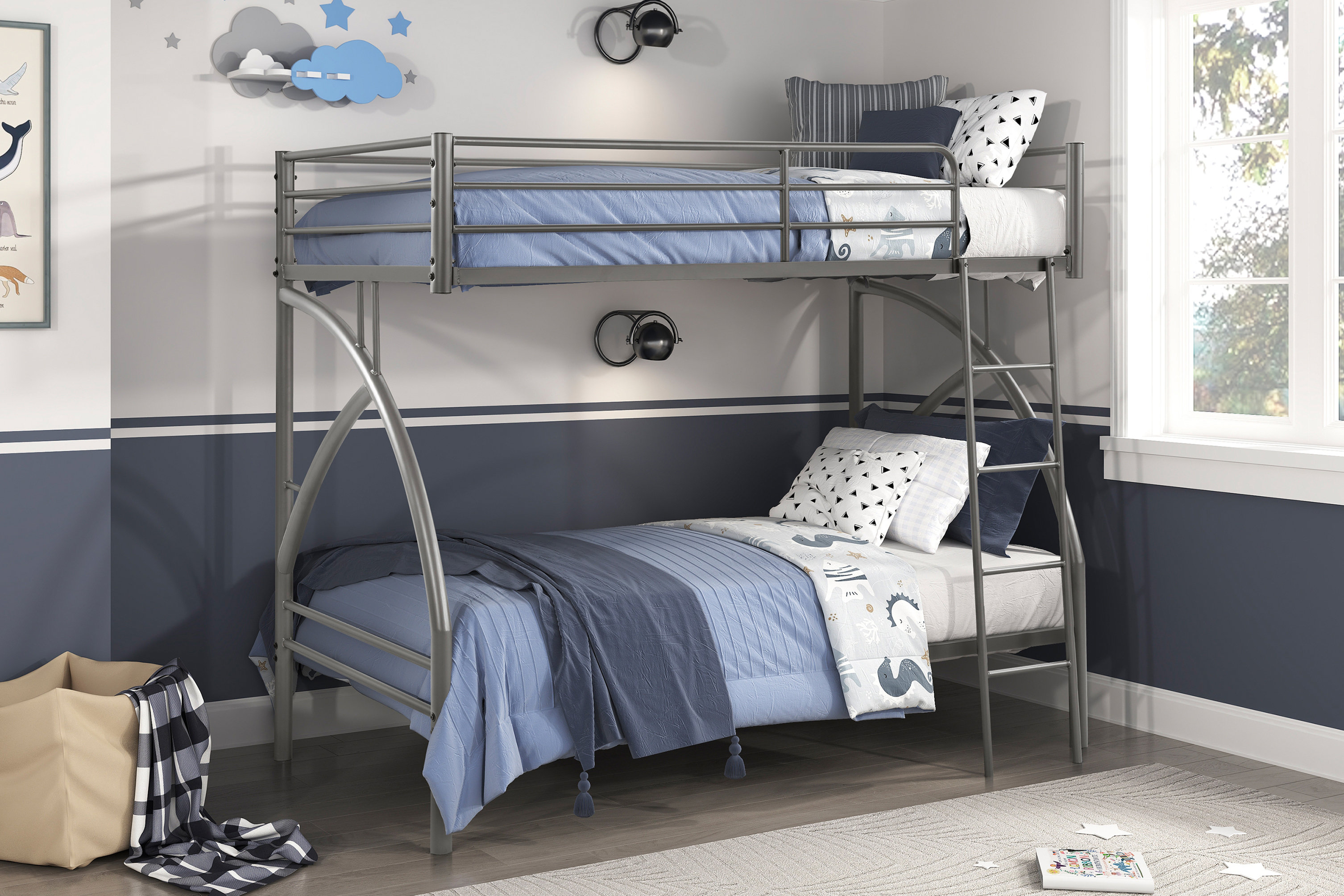 Isabelle & Max™ Metal Frame Bunk Bed, Youth Bed, Youth Bedroom ...