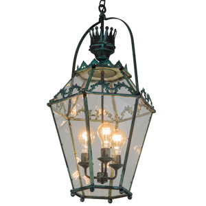One Allium Way® 3 - Light Lantern Geometric Chandelier | Wayfair