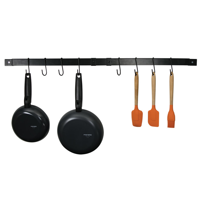 Rebrilliant Steel Straight Wall Mounted Pot Rack & Reviews | Wayfair