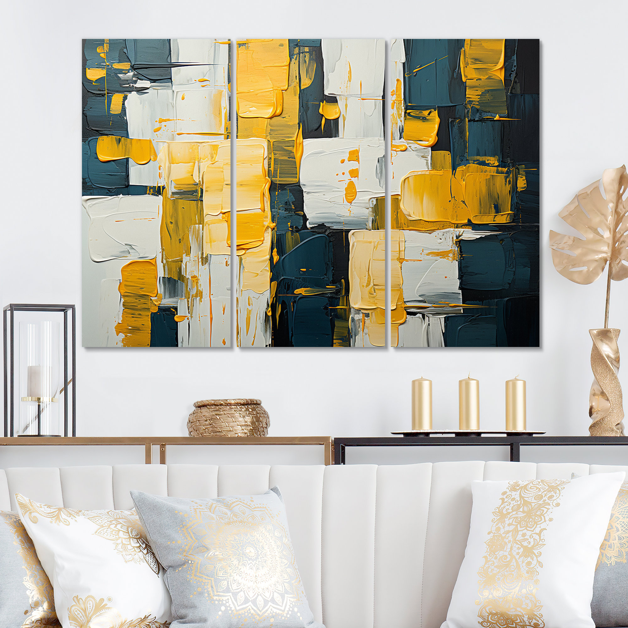Wrought Studio™ Squared Ceremony Abstract Expressionism I On Canvas 3 ...