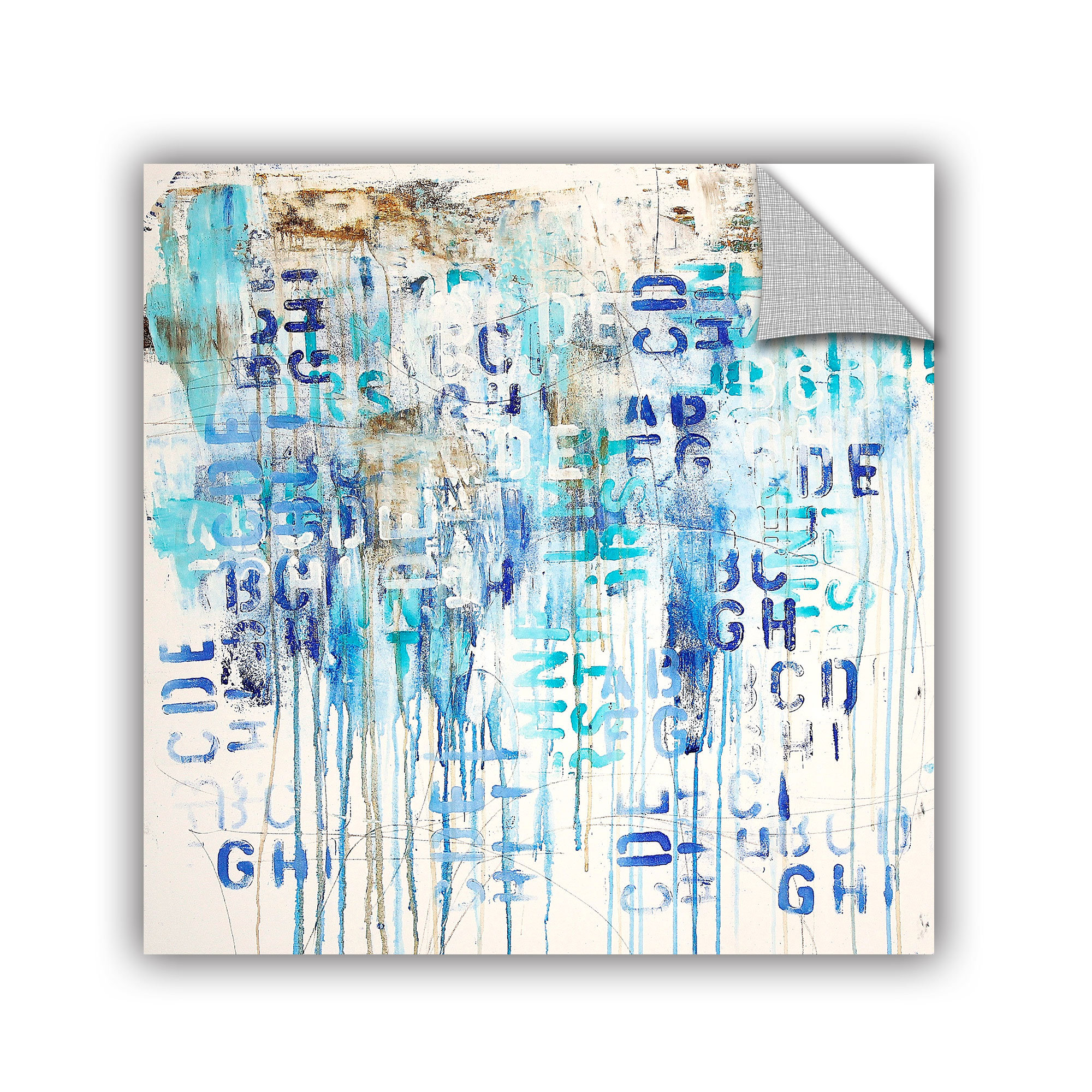 Ivy Bronx Wade Blue Letters Removable Wall Decal - Wayfair Canada