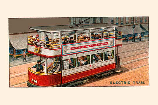 Buyenlarge Electric Tram - Print | Wayfair