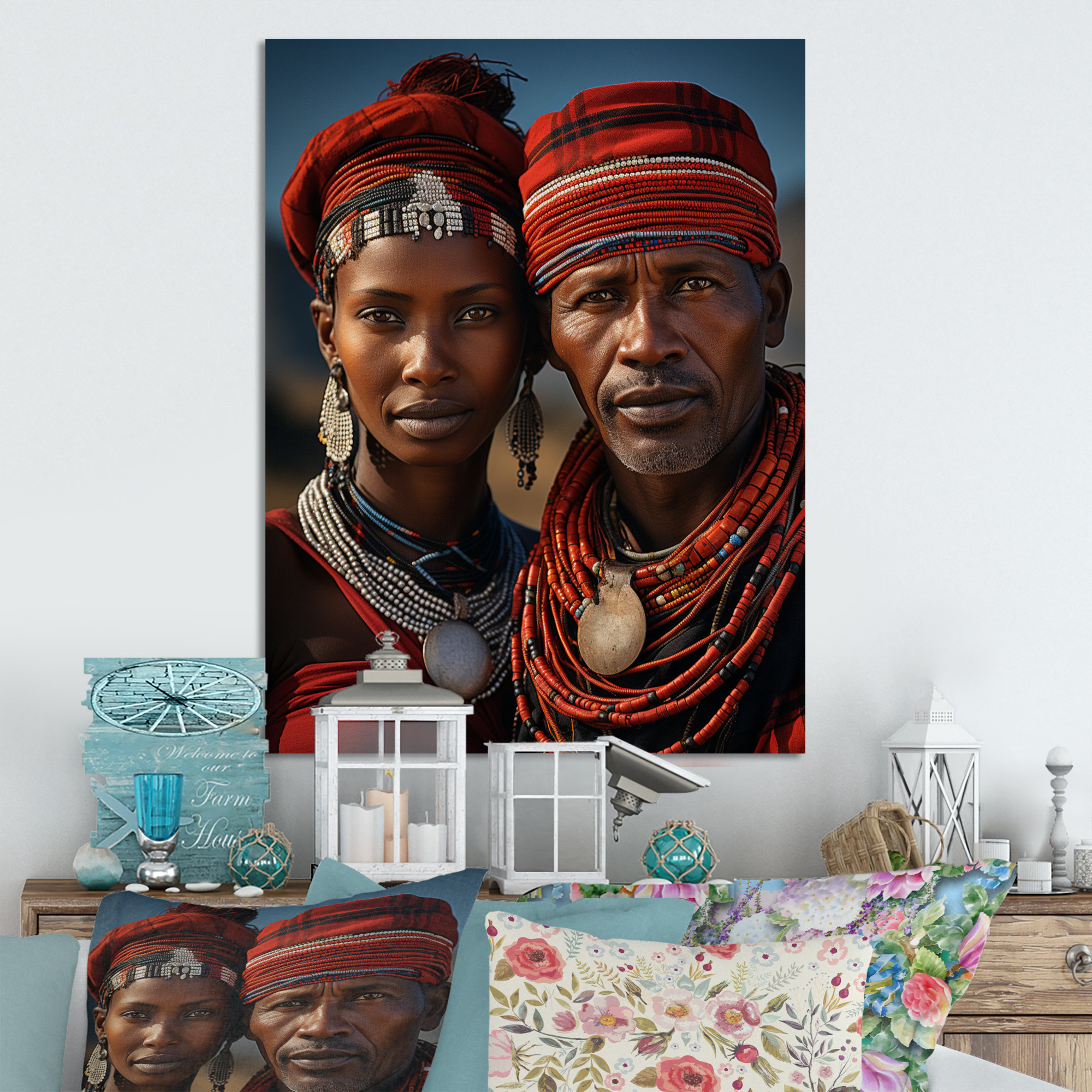 Ebern Designs African Tribes Masai Tanzania On Metal Print | Wayfair